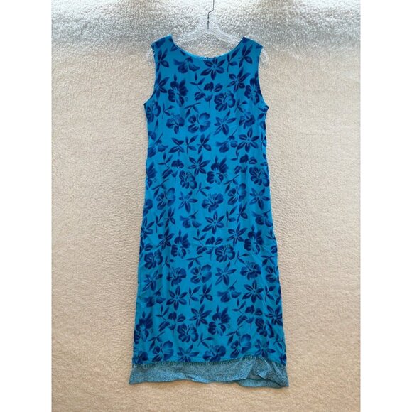 Stonebridge | Dresses | Stonebridge Maxi Dress 4 Xl Blue Hawaiian ...